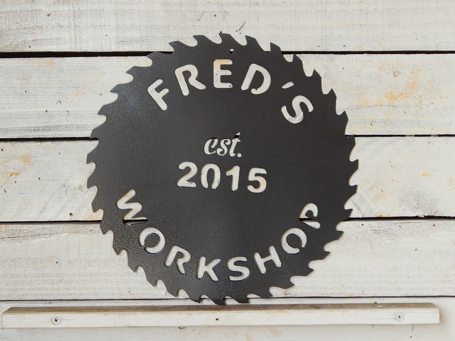 Workshop Sign Established Date Tool Shop Metal Sign Tool