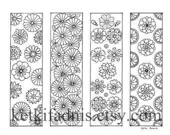 Spring coloring page | Etsy