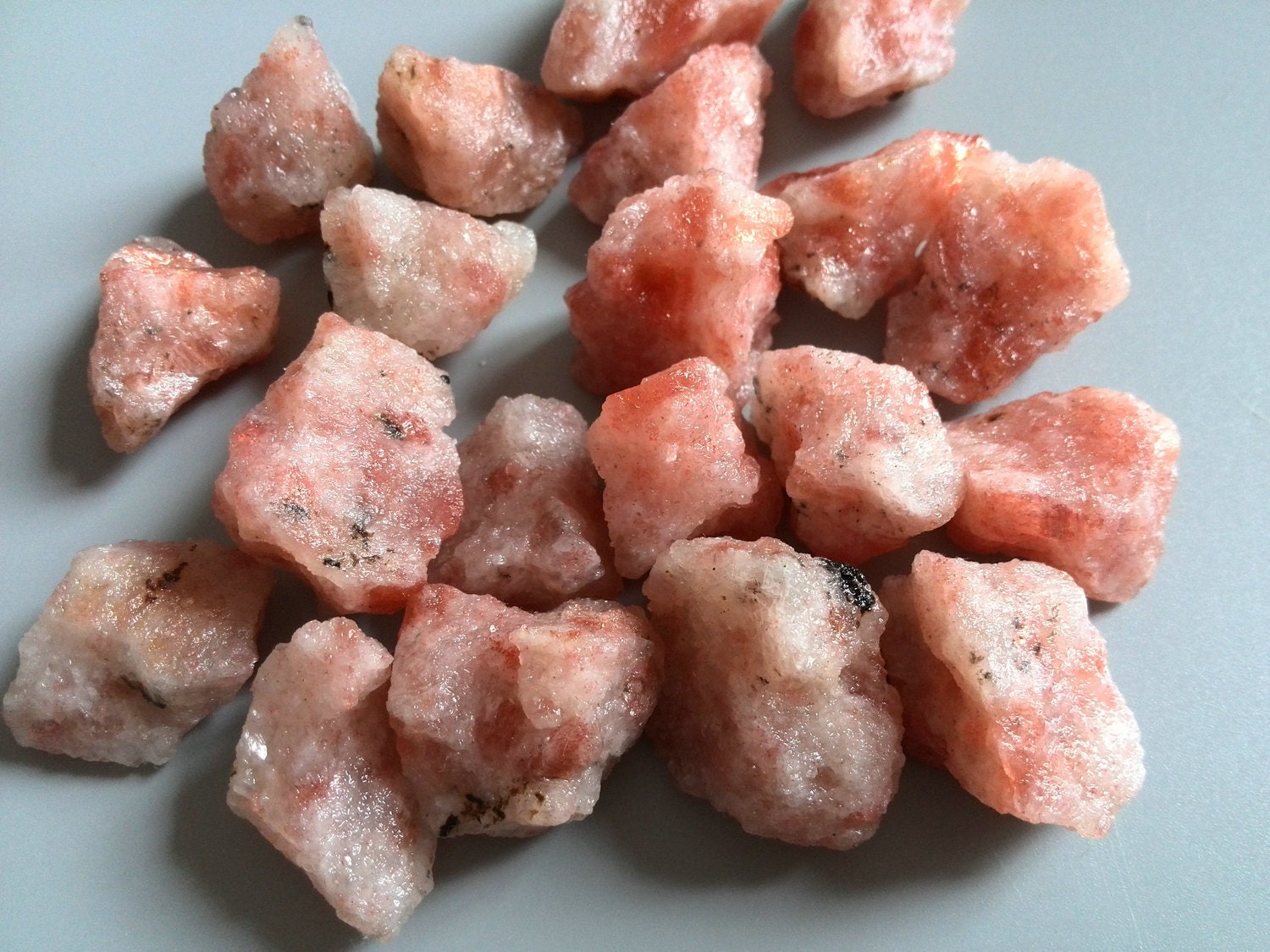 Natural Raw Sunstone Golden Orange Rough Crystal Mineral Rock