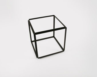 Cube Frames Set of 3 Handmade Geometric Steel Wire Frame