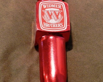 Pyramid Snow cap Ale Tap Handle Wood Plastic and Brass by NWAttic