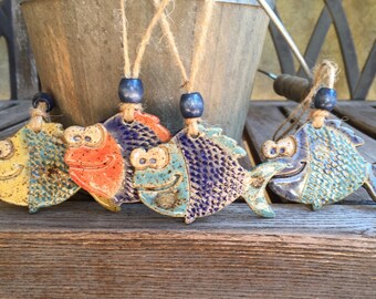 Folk art fish | Etsy