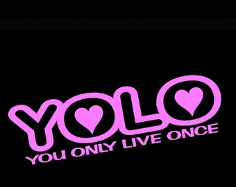 Yolo sticker | Etsy