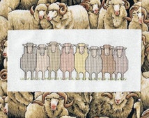 Unique sheep cross stitch related items | Etsy