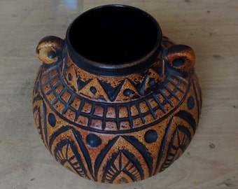 Mexican aztec pot | Etsy