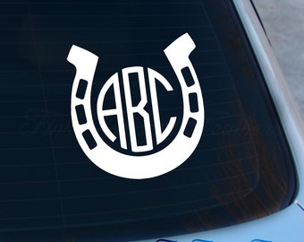 Horseshoe decal | Etsy
