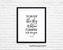 Unique beatles lyrics print related items | Etsy