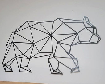 Geometric bear | Etsy