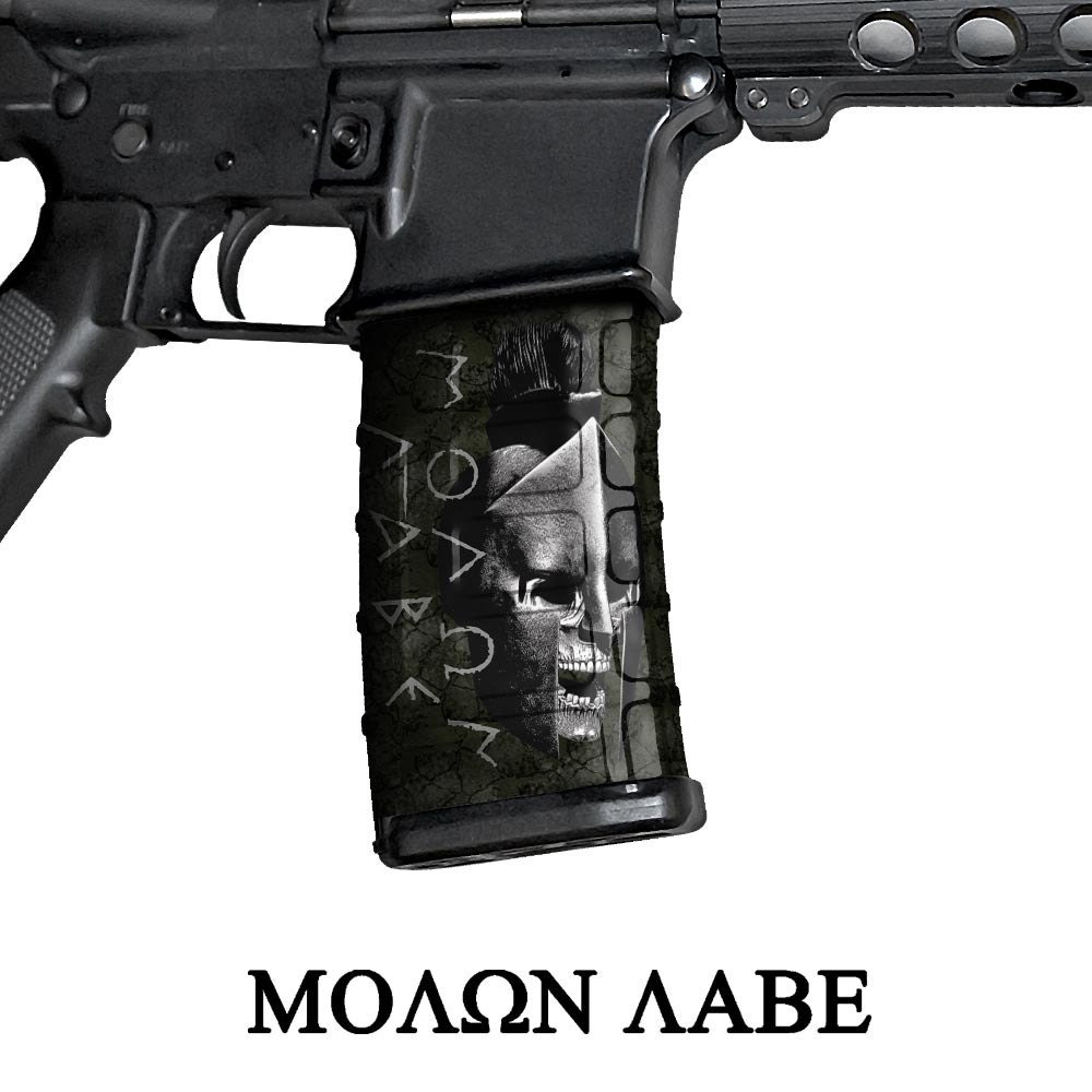 GunSkins AR-15 Mag Skin Specialty Wrap Singles Molon Labe