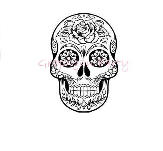 Sugar Skull for Crocheting Graphgan Perler Graph Pattern Guide