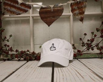 Middle finger hat | Etsy