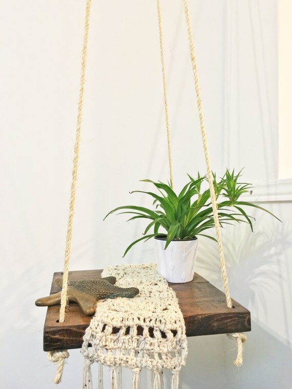 HANGING TABLE: hanging shelf / hammock table / plant shelf