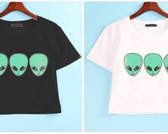 Alien crop top | Etsy