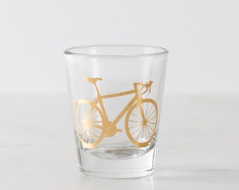 Bike Pint Glasses Pint Screen Printed Bicycle Glassware by vital