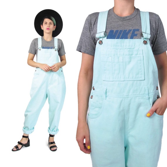 90s Denim Overalls Grunge Pastel Overalls Colored Denim Baby