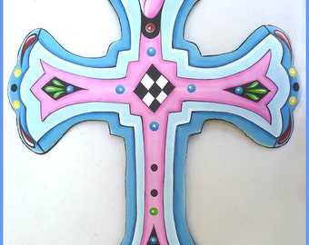 Hand Painted Metal Art in Bright Tropical Colors by TropicAccents