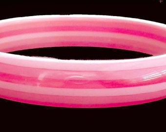 Pink lucite bangle | Etsy