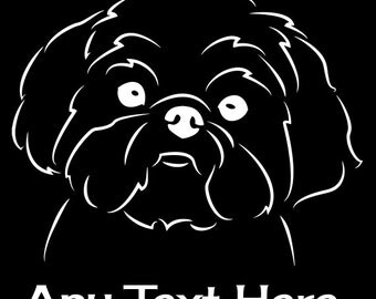 Shih tzu decal | Etsy