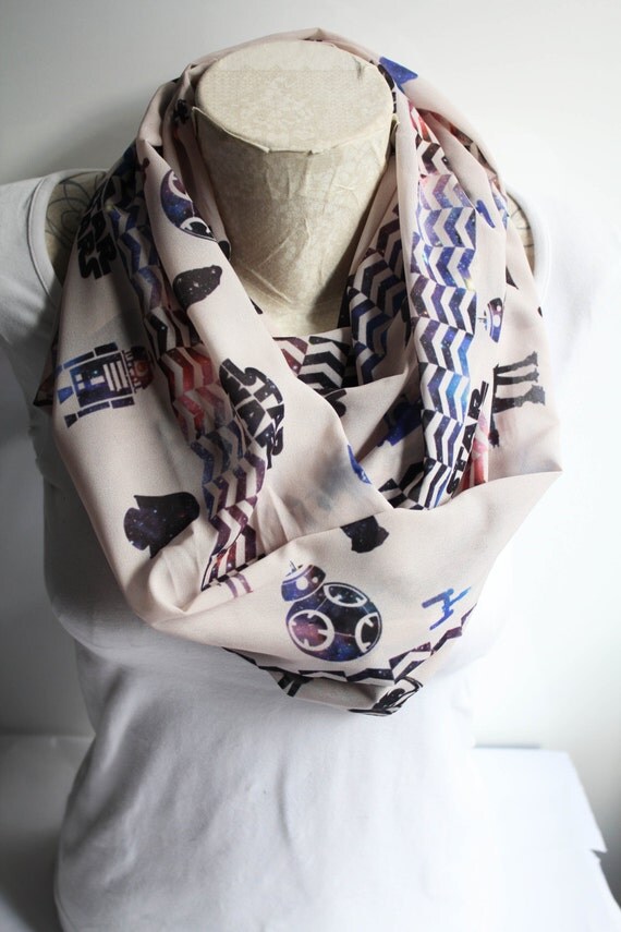 Star Wars Scarf BB-8 Infinity Scarf R2-D2 Scarf Darth Vader
