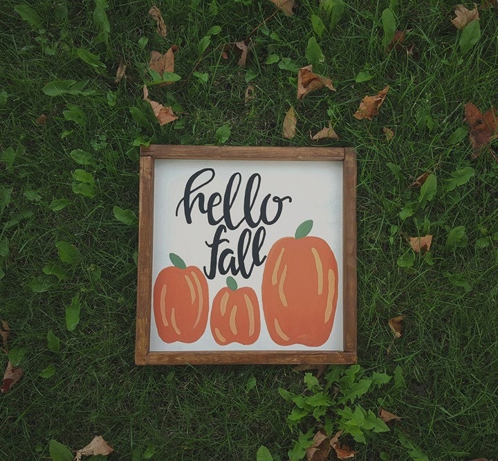 Fall Handmade Wooden Sign by SamanthaReneeDesigns on Etsy