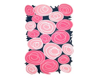 Reduction linocut | Etsy