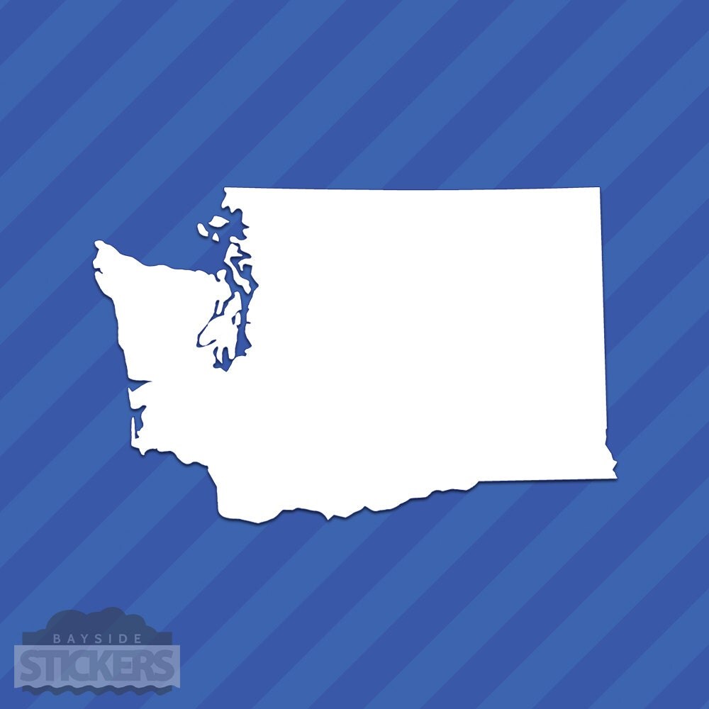 Washington WA State Outline Vinyl Decal Sticker