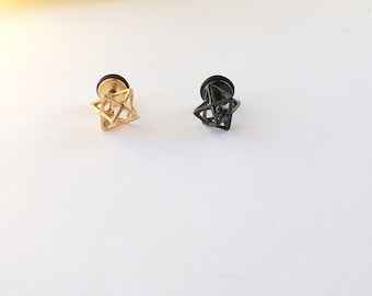 Conch Earring Triangle Gauge Earring Ear Cartilage