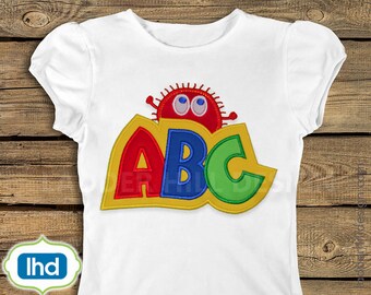 Ooga Booga Monster One Applique Embroidery Design OB4A001