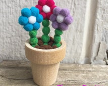 Popular items for mini flower pot on Etsy