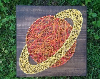 MADE TO ORDER Outer Space Rocketship String Art