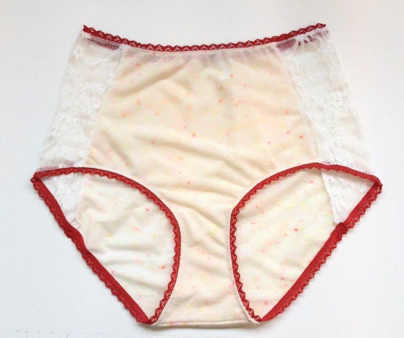 Yellow Panties High Waisted Panties Yellow Cotton Panties