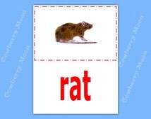 Rat Page Baby Vocabulary Book,Instant Download,Homeschool Book “rat ...