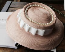 Unique straw saucer hat related items | Etsy