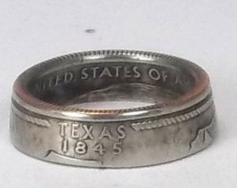 Texas coin ring | Etsy
