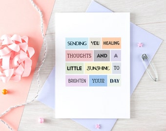 Card for sick friend | Etsy