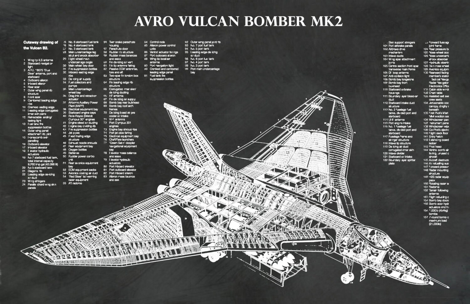 Avro Vulcan B MK2 Bristish Bomber Plane - Hawker Siddeley Airplane ...