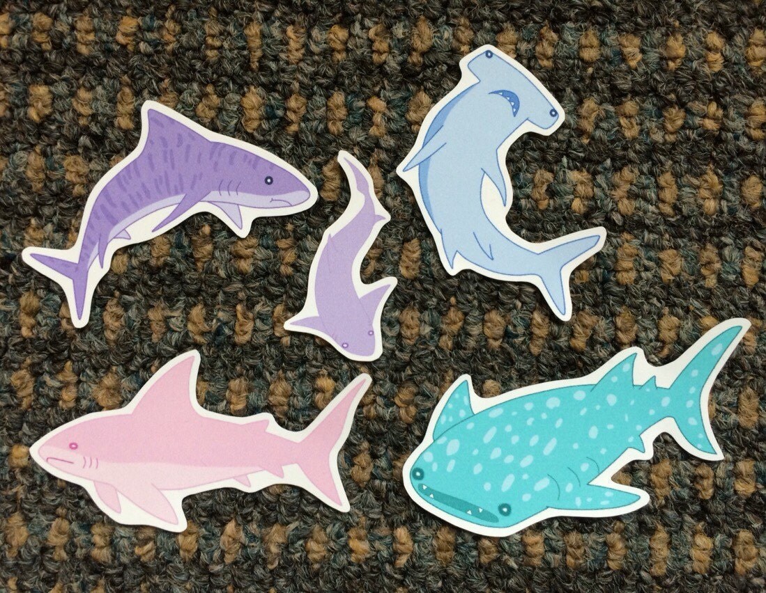 Shark Sticker Set