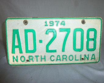 Items similar to Rare Cardboard North Carolina Temporary License Plate ...