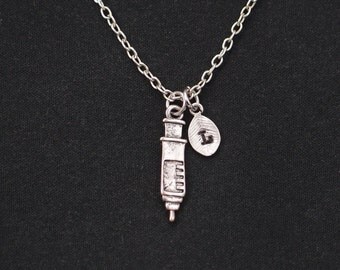 Syringe needle charm | Etsy