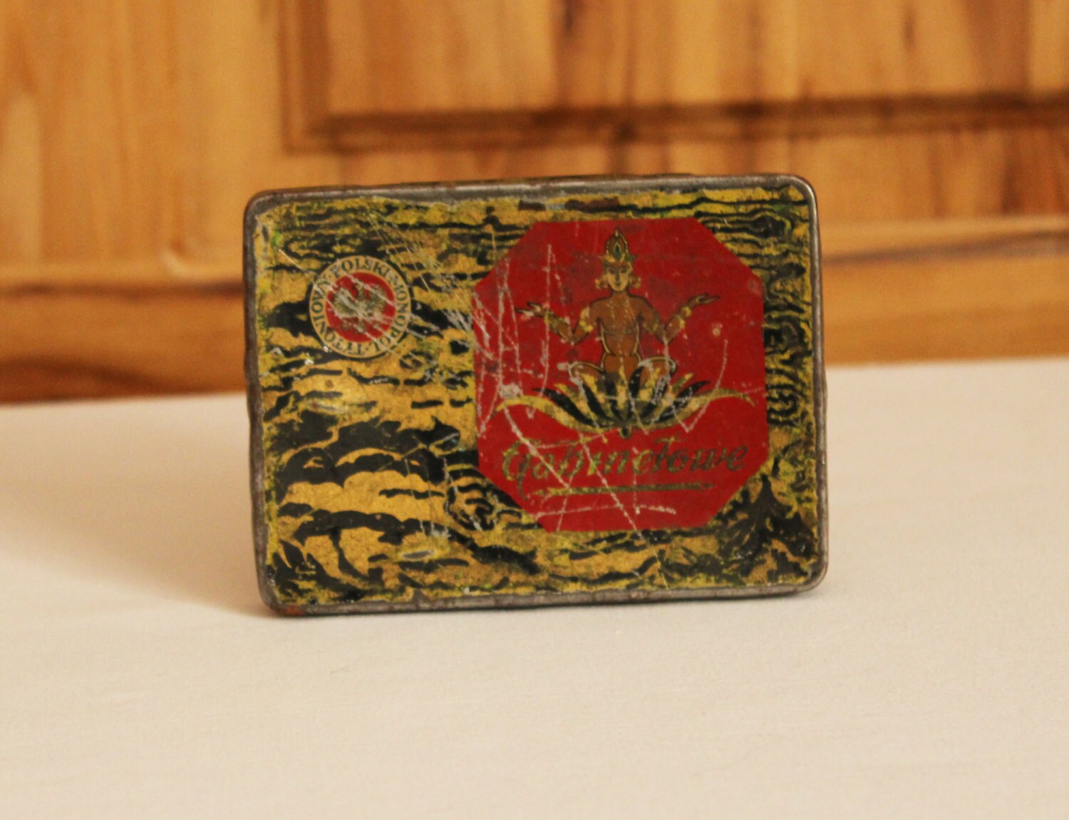 Antique Box, Rare Soviet Vintage Tin Box With Lid for cigarette ...