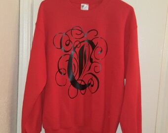 Monogram sweater | Etsy