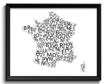 Unique french words art related items | Etsy