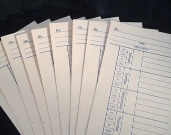 Vintage Time Cards Photography antique work photo wall art