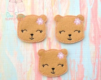 Felt teddy bear | Etsy