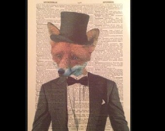 Fox top hat | Etsy