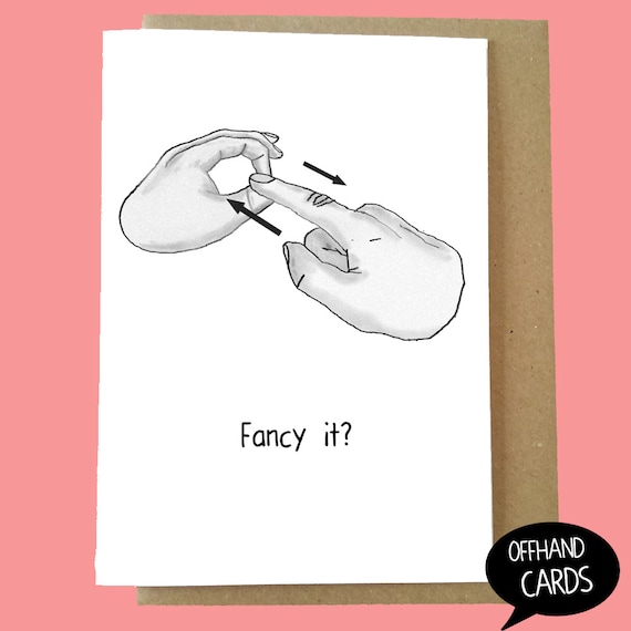 Sexual Innuendo Card Adult Valentines Card Sexual By Offhandcards