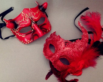 Unique devil mask related items | Etsy