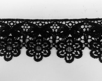 Black Lace Trimming by toptrimming on Etsy