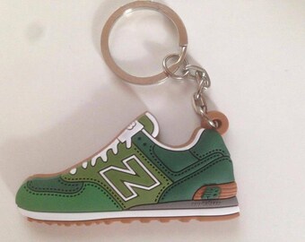 Items similar to Joshua the Gecko leather keychain ( Green ) on Etsy