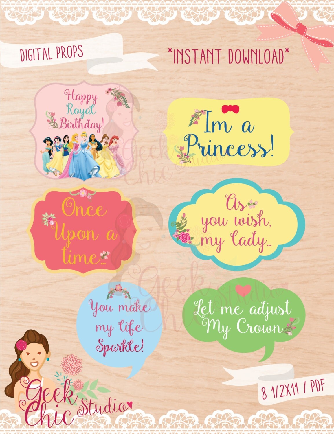 Cinderella Princess Props